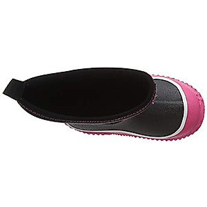 Muck Boots Hale Multi-Season Kids' Rubber Boot,Pink/Black,7 M US Big Kid