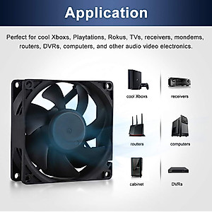 Wathai EC Axial Fan AC 110V 115V 120V 220V 240V Brushless Cooling Fan 80mm x 25mm for Desktop