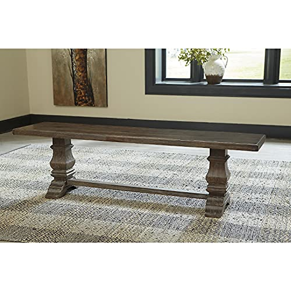 Signature Design by Ashley Wyndahl Dining Bench, Rustic Brown