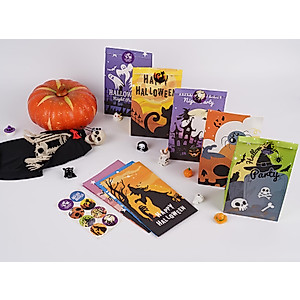 Linelglobal Halloween Treat Bag for Party Favor Kid Goodie Bag 24 Pack