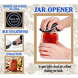 CAMDEPOSU Wide Mouth Mason Jars 32 oz - (4 Pack) Ball Quart With Airtight lids and Bands For Canning, Fermenting, Pickling, Freezing, Storage Glass jar, Microwave & Dishwasher Safe, Clear