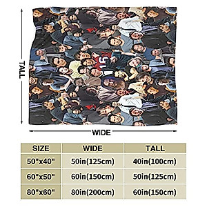 Gadimen Keanu Reeves Throw Blanket, Super Soft Lightweight Flannel Fleece Blankets for Bed Couch Sofa, All Season Warm Cozy Fuzzy Plush Microfiber Blanket for Hot Sleepers 50x40 inches