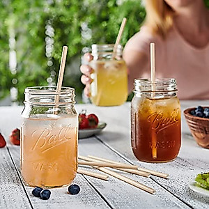 Kraft Paper Drinking Straws [200 Pack] 100% Biodegradable & Ink-free