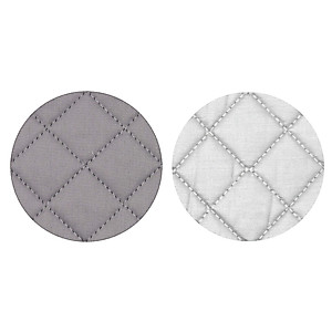 Cotton Heat Resistant Pot Holders, Everyday Kitchen Basic Square Solid Color Pot Holder, Multipurpose Quilted Hot Pads for Cooking and Baking Set of 4 (Grey)