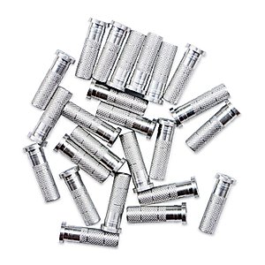 TIGER ARCHERY Aluminum Inserts .244/6.20mm& Bullet Field Points 5/16 Archery Practice Tips for Carbon Arrow Shaft… (Arrow Insert 24pcs)