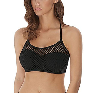 Freya Urban Convertible Concealed Underwire Bralette Bikini Top (6961),34DD,Night