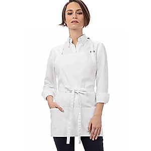 Chef Works Unisex Three Pocket Apron, White, One Size