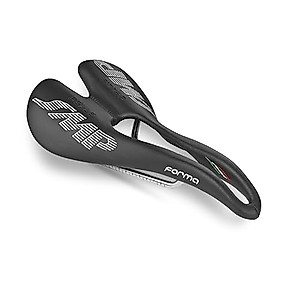 SMP 8032568521743 Unisex Adult Racing Bicycle Saddle, Black, M