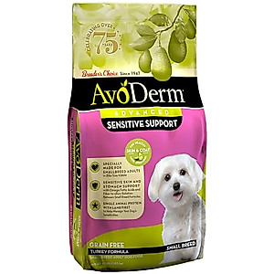 AvoDerm Natural Advanced Sensitive Support Small Breed Turkey Formula Dry Dog Food 4 lb
