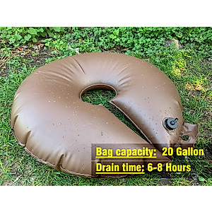 All New Extra Large 20 Gallon Tree Watering Ring/Bag(2 Pack),Deep Root&Slow Release&Automatic Drip Irrigation Watering System, Low-Profile Great for Multi-Trunk Newly Planted Small Trees and Shrubs