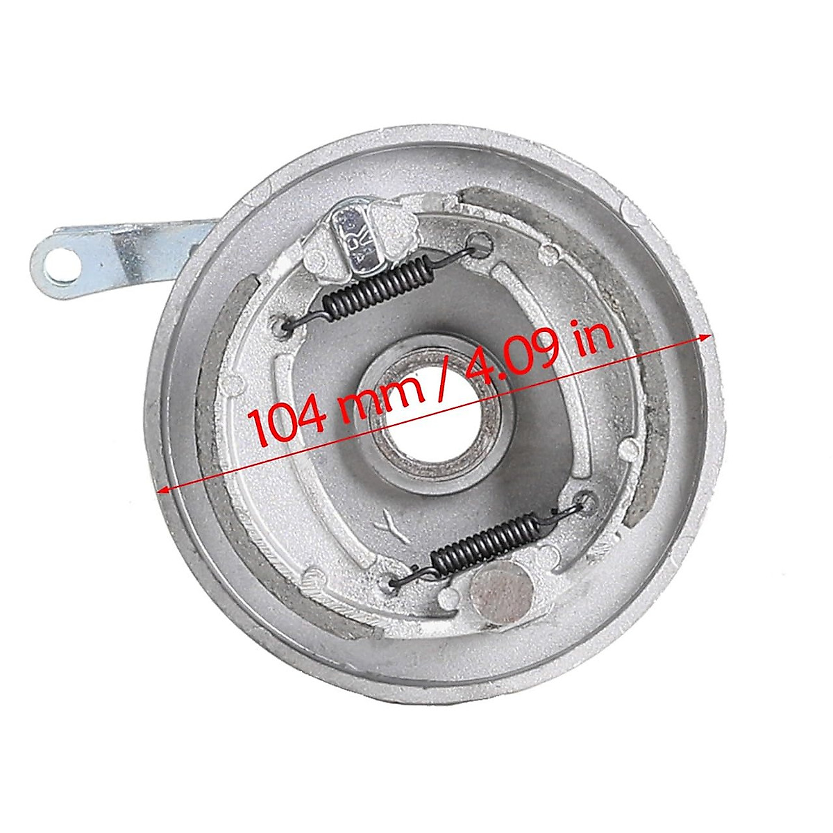 WPHMOTO Front Drum Brake Wheel Hub Assembly 3 Stud Drum Brake Housing Left & Right for 50cc 70cc 90cc 110cc 125cc ATV Quad Four-Wheeler Motorcycle