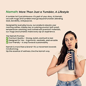 NAMAH-AtYourService 30oz/890ml Stainless Steel Tumbler Handle - Vacuum Insulated leakproof extra Cloud LID Stainless Steel Straw Straw Cap cleaning brush & Carabiner Hook (Stormy Slate Gray), Large