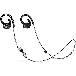 JBL Lifestyle Reflect Contour 2 Sweatproof Wireless Sport in-Ear Headphones - Black (Renewed)
