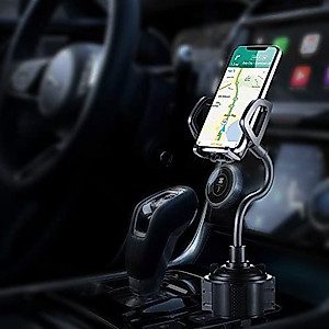 RensanR Cup Phone Holder for Car,Car Cup Holder Phone Mount with 360° Rotation Adjustable Gooseneck,Car Phone Holder Mount for All Smartphones Upgrade