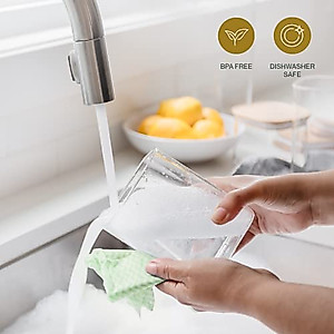 Bloom & Breeze Airtight Glass Pasta Containers for Pantry, Spaghetti Container, Glass Cereal Containers Storage, Rice Dispenser, Square Glass Storage Acacia Lids, Pack of 2, 73oz