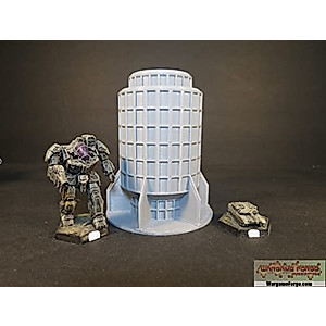 Sci-Fi Building 46 6mm/8mm Tabletop Terrain Compatible with Epic, Adeptus Titanicus, Hex Maps