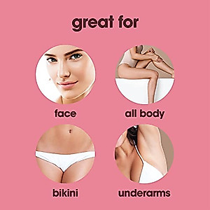 Nad's Hair Removal Waxing Dots - Strawberries & Cream Hard Wax Beads - Wax Kit Hair Removal For Women - Microwaveable No-Strip Formula