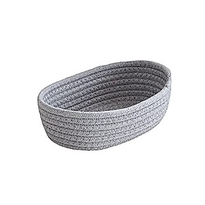 Tainrunse Storage Box Folding Stackable Storage Basket Portable Sundries Organizer Container for Home Grey L