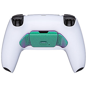 Chameleon Green Purple Replacement Redesigned K1 K2 Back Button Housing Shell for PS5 Controller eXtremerate Rise Remap Kit - Controller & Rise Remap Board NOT Included