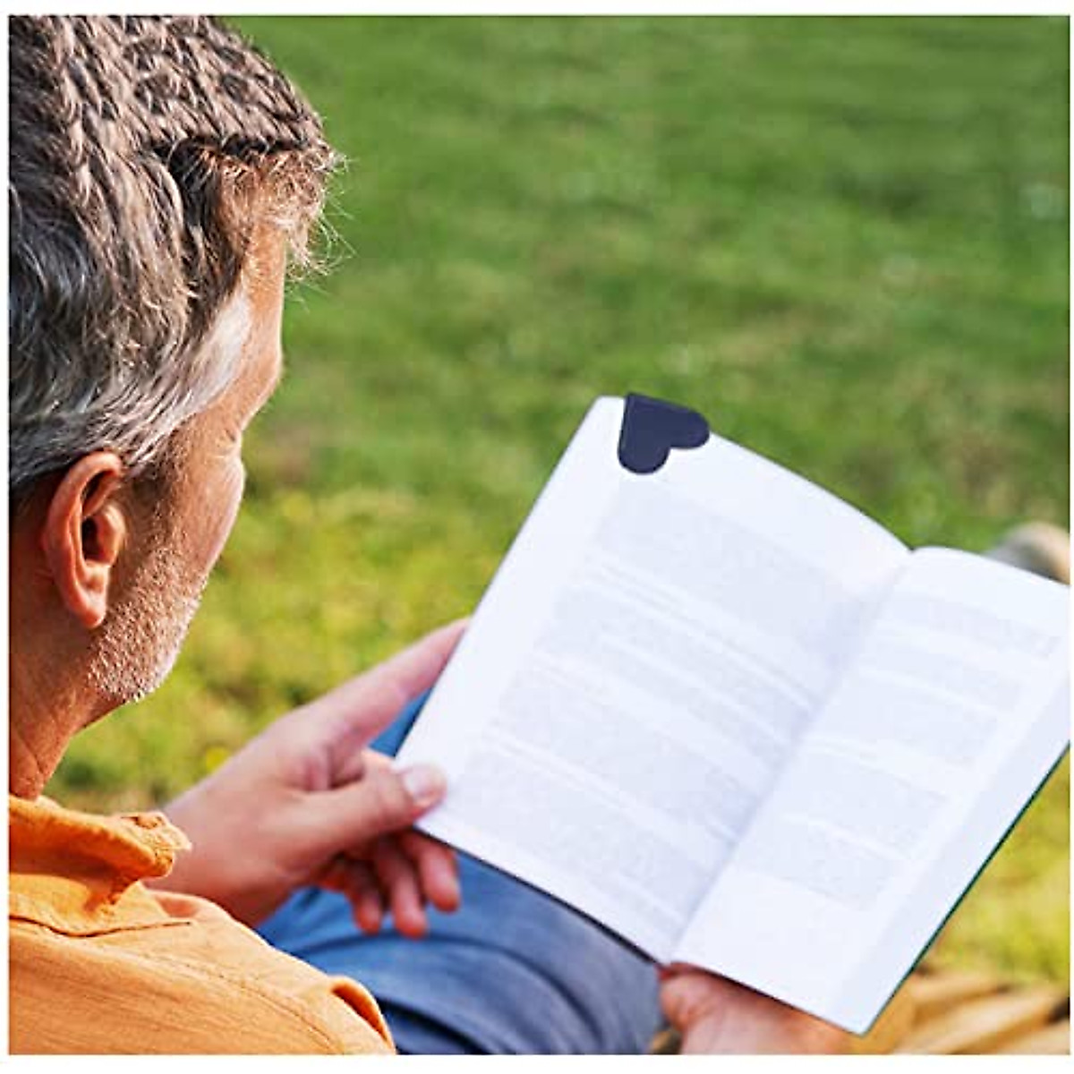 10 Pieces Leather Heart Bookmarks Page Corner Book Marks Markers Stylish Handmade Reading Accessories for Bookworm Lovers,Kids,Women,Men,Teachers,Students,Birthday Christmas Graduation Gift