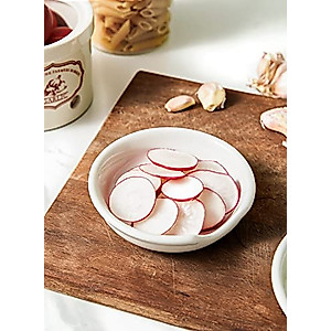 LE TAUCI Ceramic Spoon Rest for Stove Top, Spoon Holder for Kitchen Counter, Kitchen Gadgets, Coffee Spoon, Spoon Cradle, Kitchen Accessories For Utensils, Set of 4, White