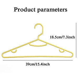 COKUERA Home Plastic Hangers 20 Pack, Durable Clothes Hanger with Hooks, Thick Strong Standard Closet Clothing Hangers for Coat, Shirt, Pants, Ties (Orange)
