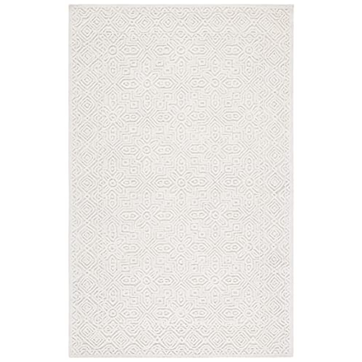 SAFAVIEH Textural Collection 8' x 10' Ivory TXT101A Handmade Premium Wool Area Rug