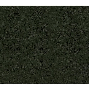 Vinyl Fabric Faux Leather Victoria Distressed Hunter Green Upholstery Fabric / 54" Wide/Sold by The Yard