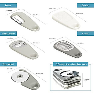 Kitchen Gadgets Set - Space Saving Kitchen Gadgets - Camper Gifts - RV Gifts - 5 Piece Kitchen Gadgets and Tools - RV Kitchen Accessories - Motorhome Accessories - Gifts for RV Owners - RV Gadgets