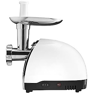 Gourmia Electric Meat Grinder 500 1000 Watt Max 3 Stainless steel grind plates fine to coarse commercial meat grinder machine white silver meat processor electric food mill grinder for kitchen GMG525