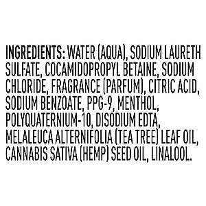 Suave Clarifying Shampoo for Oily Hair Tea Tree Hemp Seed Oil Paraben Free 12.6 oz