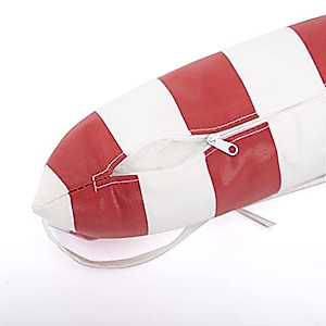 ANTTYBALE 13'' Soft Decorative Throw Pillow,Modern Rectangular Cushion for Couch Sofa Bedroom Car Living Room (Stripe red)