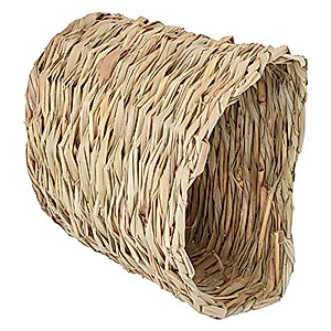 Pet Tunnel Bed, Woven Grass Tunnel for Rabbits for Guinea Pig for Hamster for Small Pet