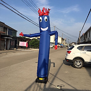 20ft Advertising Inflatable Tube Men(No Blower) Giant Waving Arm Fly Puppet Christmas Decorative Signs for Business Store Party