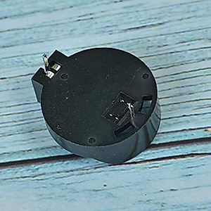 Comimark 10 Pcs CR2450 Coin Cell Button Battery Socket Holder 2 Pins Black AD