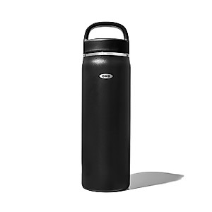 OXO 40 oz Insulated Handled Lid Water Bottle, Onyx