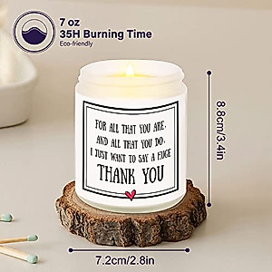 Afterprints Scented Candle - Thank You Gifts for Women, Friends, Sisters, Mom, Coworkers, Boss, Teacher Appreciation Gifts, Unique Soy Wax Candle Present