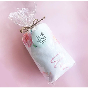 Personalized Fleece Baby Girl Blanket, Coral Pink Floral