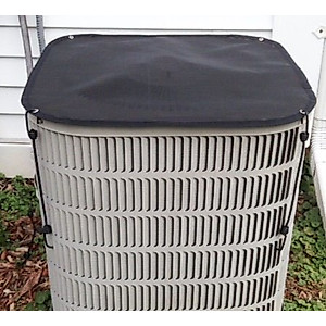 AnyWeather Central Air Conditioner Outdoor Cover – Window, Wall, Outside AC Unit Top Covers, Black