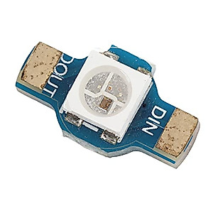 WS2812 LED Module, 5V High Brightness Low Drive Voltage PCB 10Pcs Simple Circuitry WS2812 RGB LED Module Large Scattering Angle for Replacement
