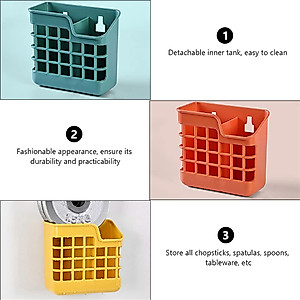 PAREKS Spoons Silverware 3pcs Cutlery Caddy Organizer Plastic Cutlery Storage Caddy Bin Basket Organizer Forks Utensils Holder Utensil Cutlery Flatware Holder Chapstick Holder/1233