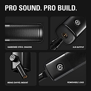 Elgato Wave DX - Dynamic XLR Microphone, Works with Any Interface, for Mac, PC (Renewed)