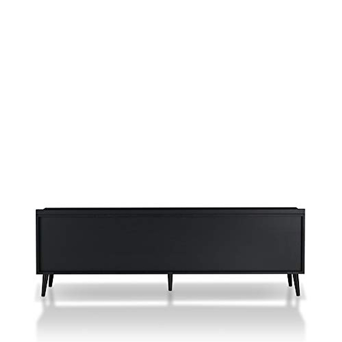 Furniture of America Trubico Mid-Century Wood Storage 70-Inch TV Stand in Black