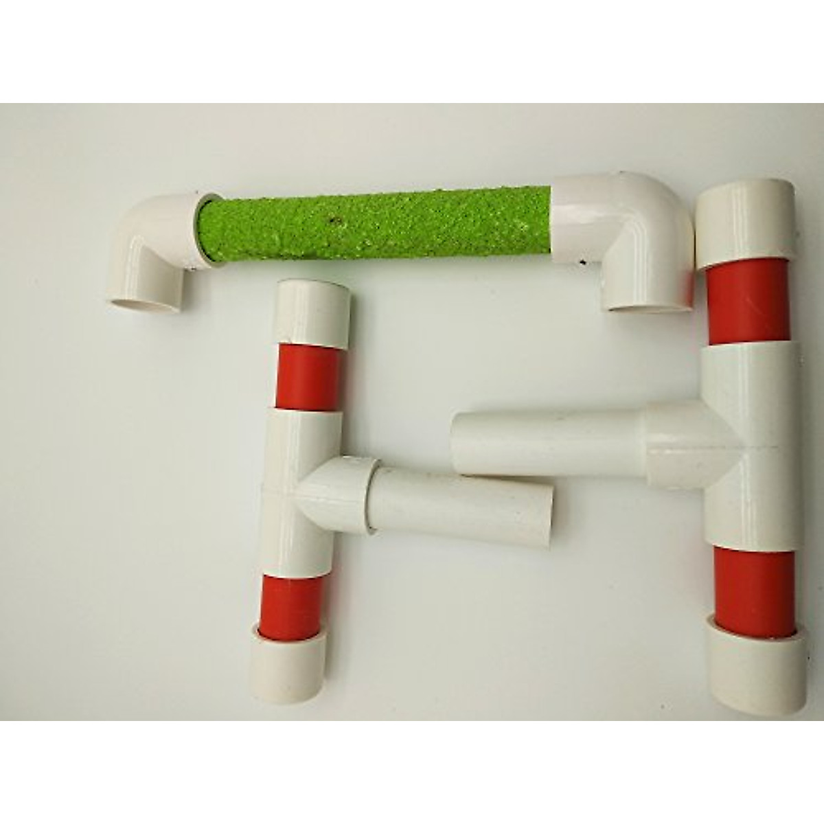 Hypeety Small Bird Parrot Stand Perch Table Top Stand Playground Grind Perch Swing Training Playstand Exercise Chew Toys for Budgies Parakeet Cockatiel Conure Finch (Perch, M)