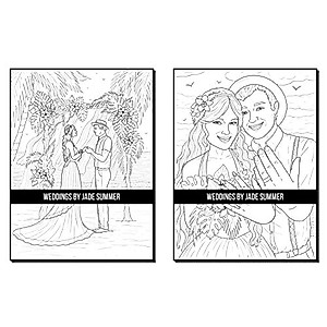 Weddings: An Adult Coloring Book with Beautiful Brides, Handsome Grooms, Lovely Flowers, Romantic Scenes and More!