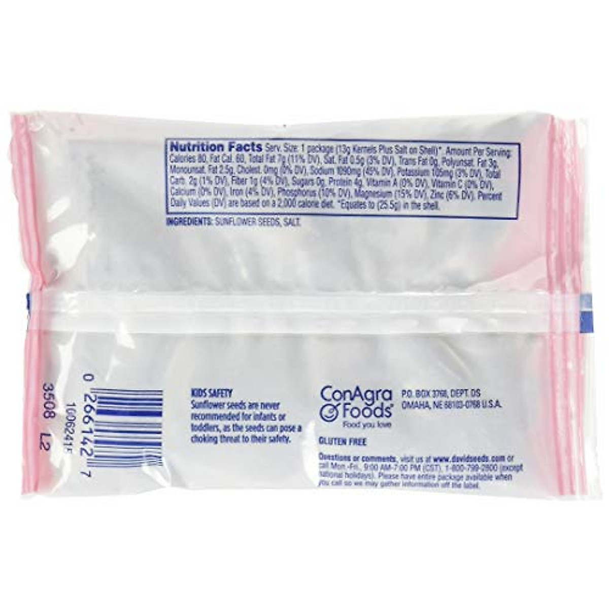 David Seed SunFlower Seeds, Original, 36 Count (Pack of 1)