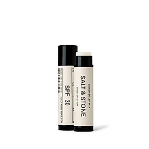 Salt & Stone SPF 30 Lip Balm (1 Pack) Broad Spectrum Lip Protection that Sinks in Effortlessly and is Water Resistant and Reef Safe - Cruelty Free, Gluten Free, Made in USA