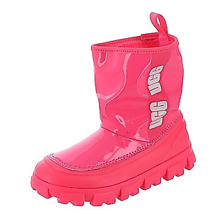 UGG Unisex-Child Classic Brellah Mini Boot, Coral, 2 Little Kid