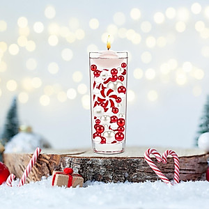 7000+PCS Christmas Vase Fillers, Floating Pearl Invisible Water Beads for Vases, Christmas Floating Candle Transparent Water Gel Beads, Clear Water Gel Jelly Beads, Christmas Decorations Clearance (A)