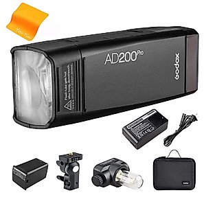 Godox Flash Strobe AD200 Pro AD200Pro 2.4G Pocket Speedlite Flash Photography Lighting for Canon Nikon Sony Fuji Olympus Panasonic Pentax Camera